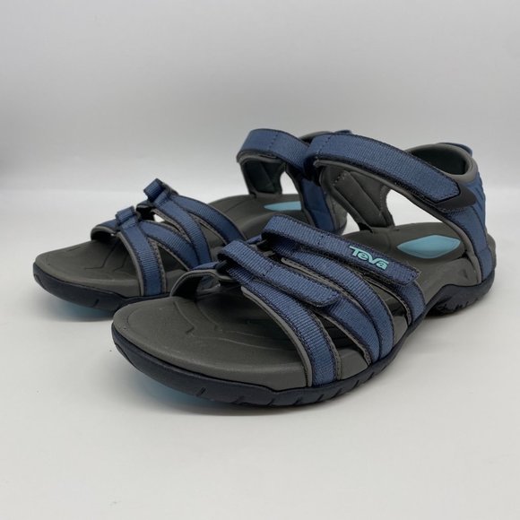 Teva | Shoes | Teva Womens Tirra Strappy Sandals Bering Sea Blue ...